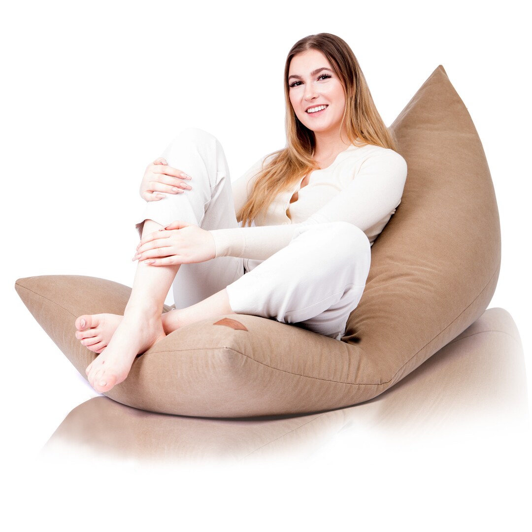 Modern Puff Cover for Adults Giant Design Bean Bag Pouf Exclusively for ...