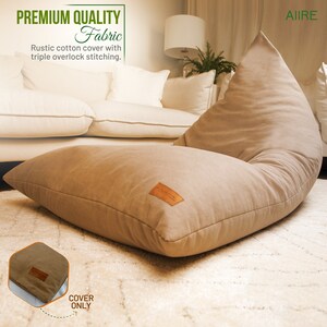 Modern Puff Cover for Adults Giant Design Bean Bag Pouf Exclusively for ...
