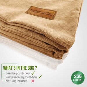 Modern Puff Cover for Adults Giant Design Bean Bag Pouf Exclusively for ...