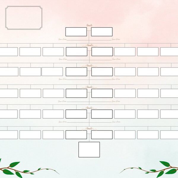 Ancestor Chart - Etsy