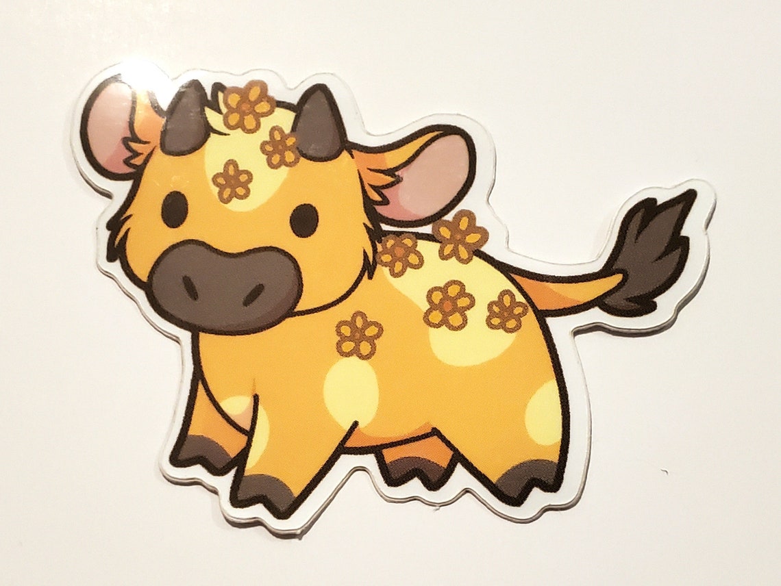 Minecraft Moobloom Sticker • Die Cut Sticker - Etsy