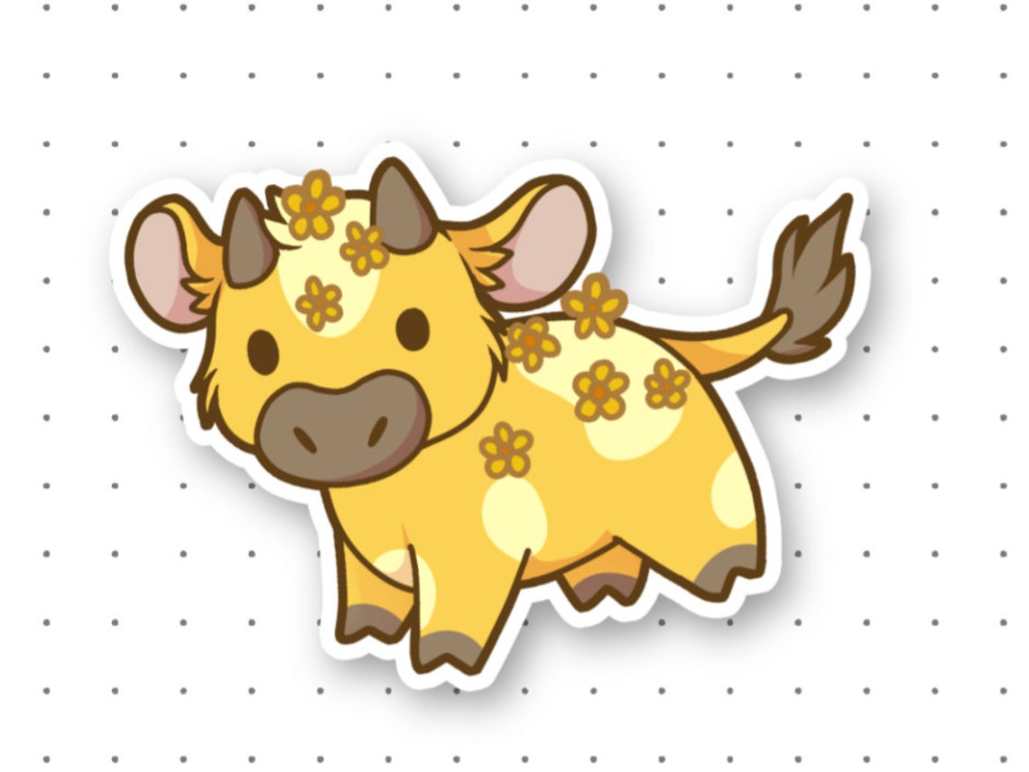 Minecraft Moobloom Sticker Die Cut Sticker - Etsy