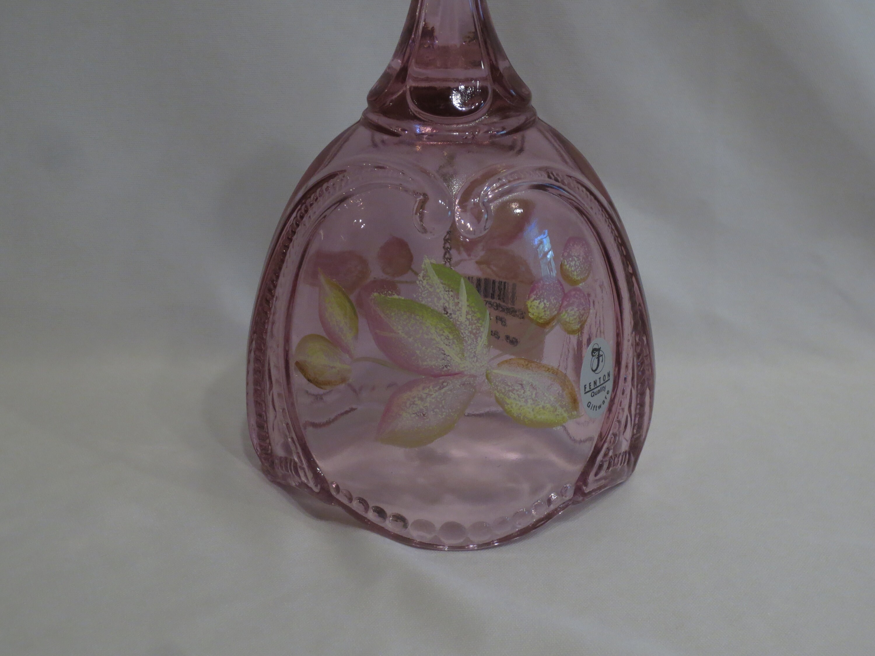 Fenton Pink Bell Hand Painted by J. Cutshaw - Etsy