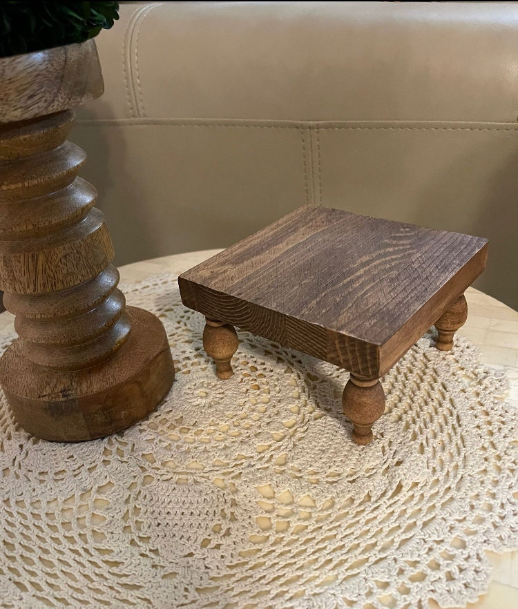 Wood Riser, Square Wood Riser, Wood Tray, Plant Stand, Display Riser ...