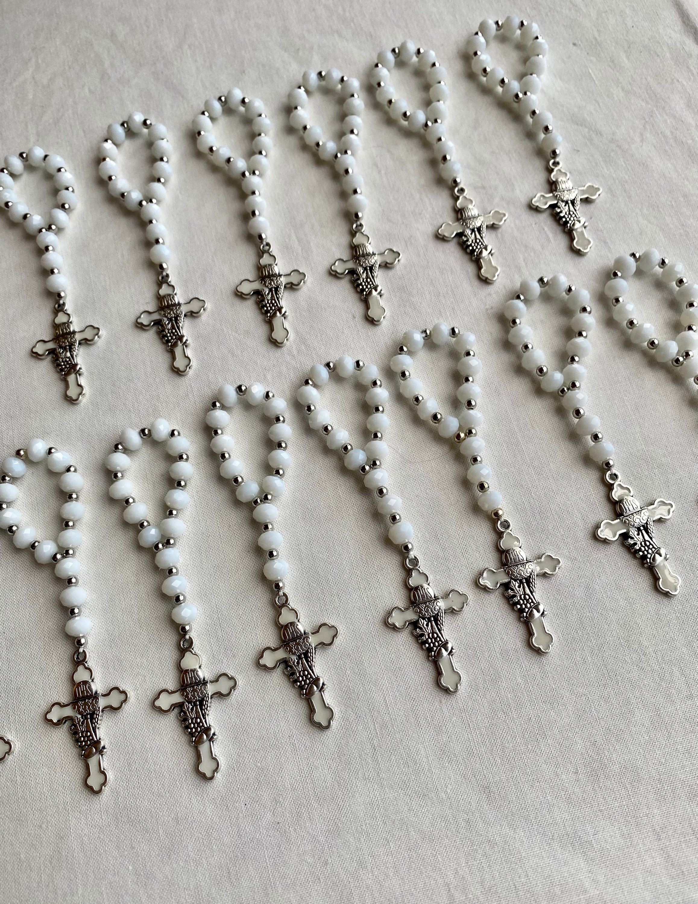 Mini Rosaries, Mini Rosary, First Communion, Baptism Rosary, Communion ...