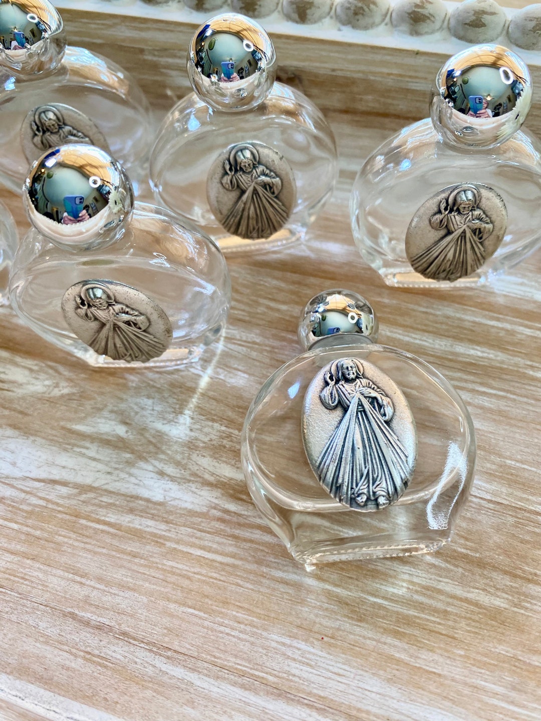 The Divine Mercy, Divine Mercy Holy Water Bottle, Glass Holy Water ...