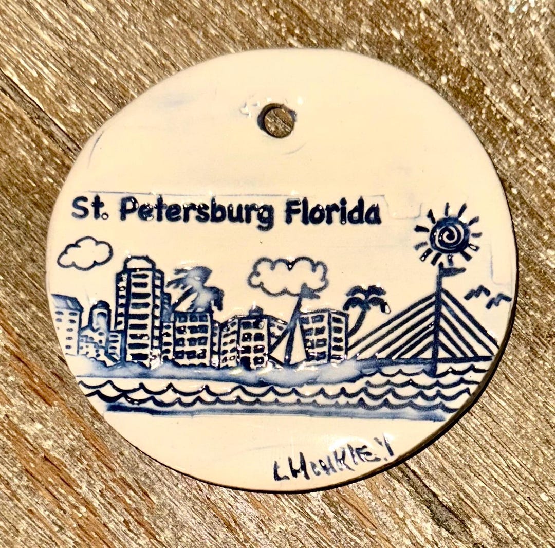 St. Petersburg Florida Ceramic Ornament - Etsy