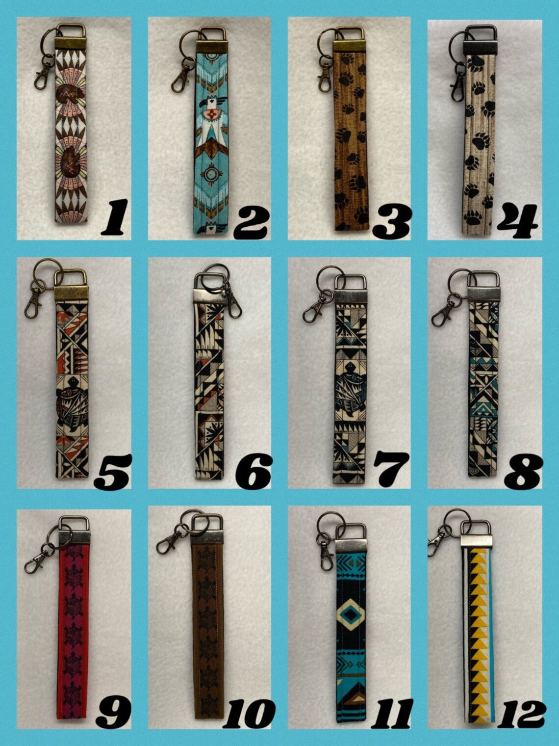 Native American Made Key Chains and FOB holders 70 different | Etsy