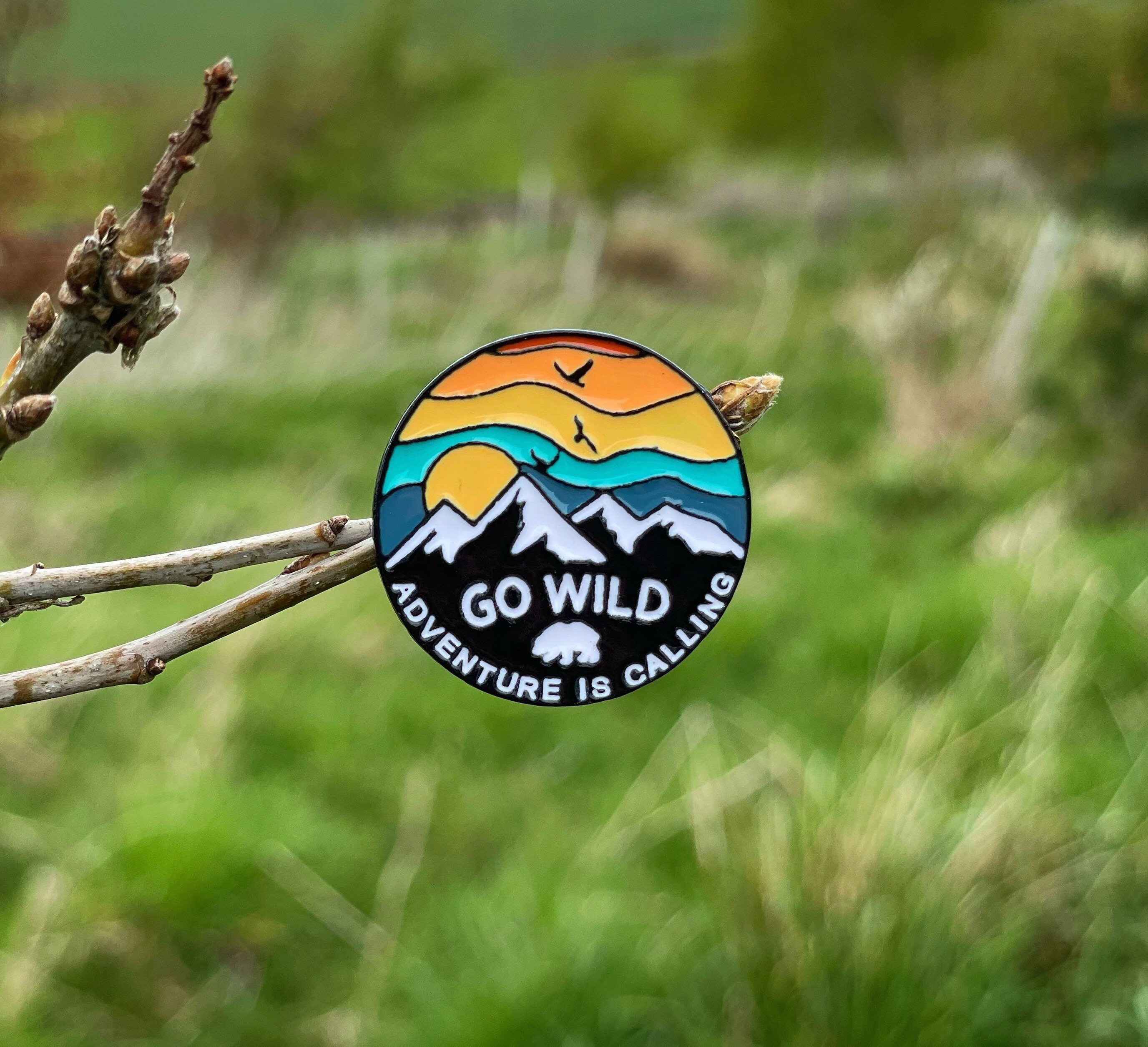 Go Wild Adventure is calling Enamel Pin | Etsy Go Wild Adventure is calling Enamel Pin | Etsy