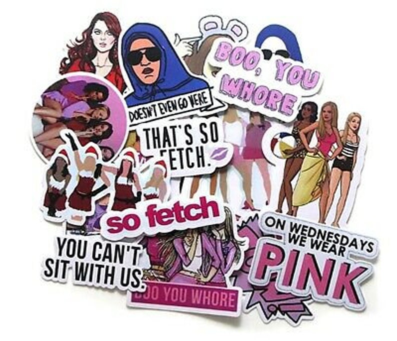 Mean Girls Decal Vinyl Stickers Assorted Lot Of 20 Pieces Etsy