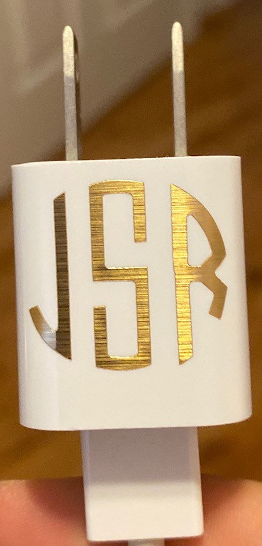 IPhone Charger Monogram- 1 Inch, Small Personalization, Monogram Decal ...