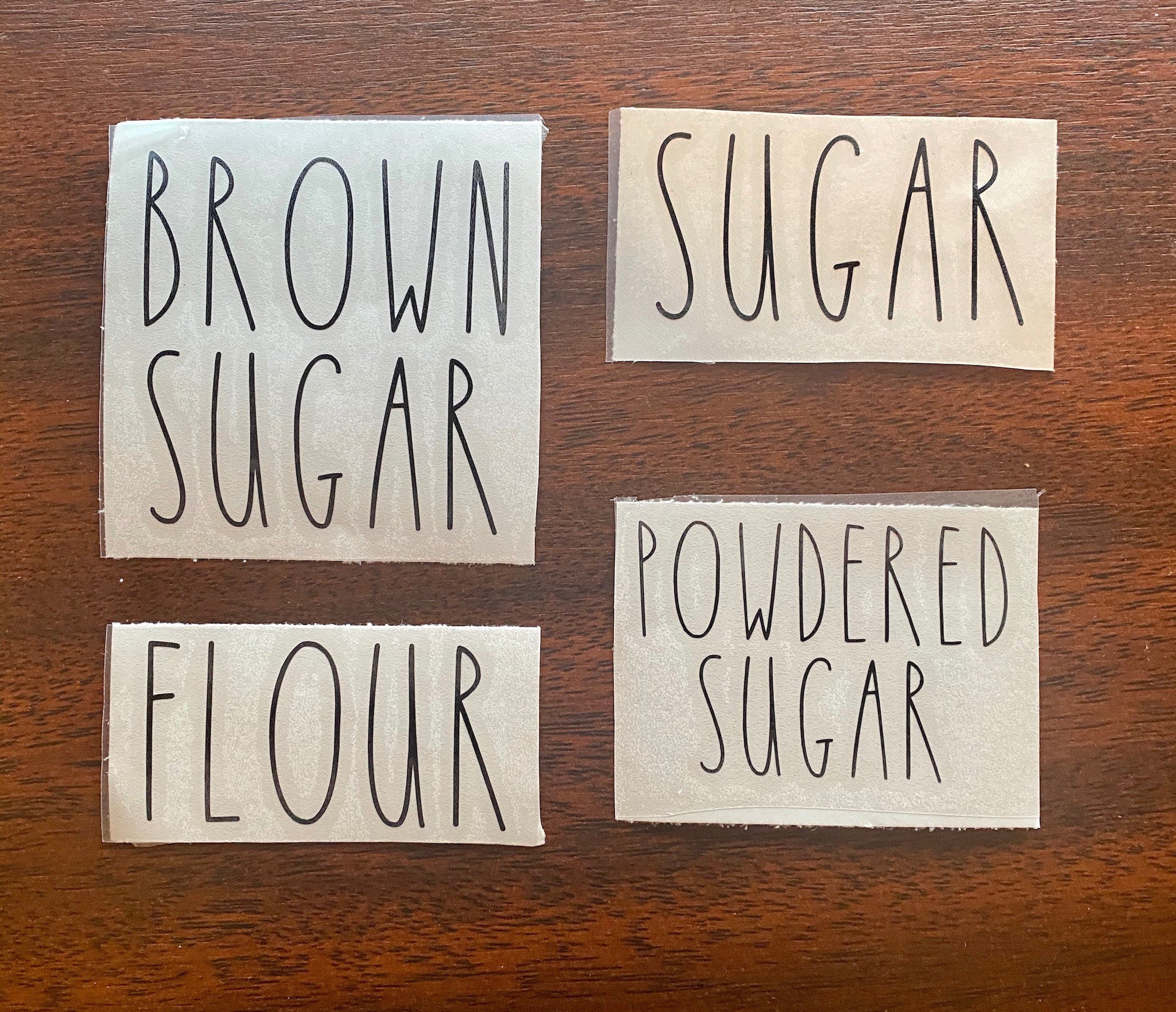 Rae Dunn Inspired Set of 4-baking Labels for Storage | Etsy
