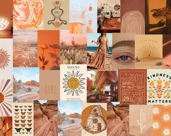 Orange Wall Collage | Etsy