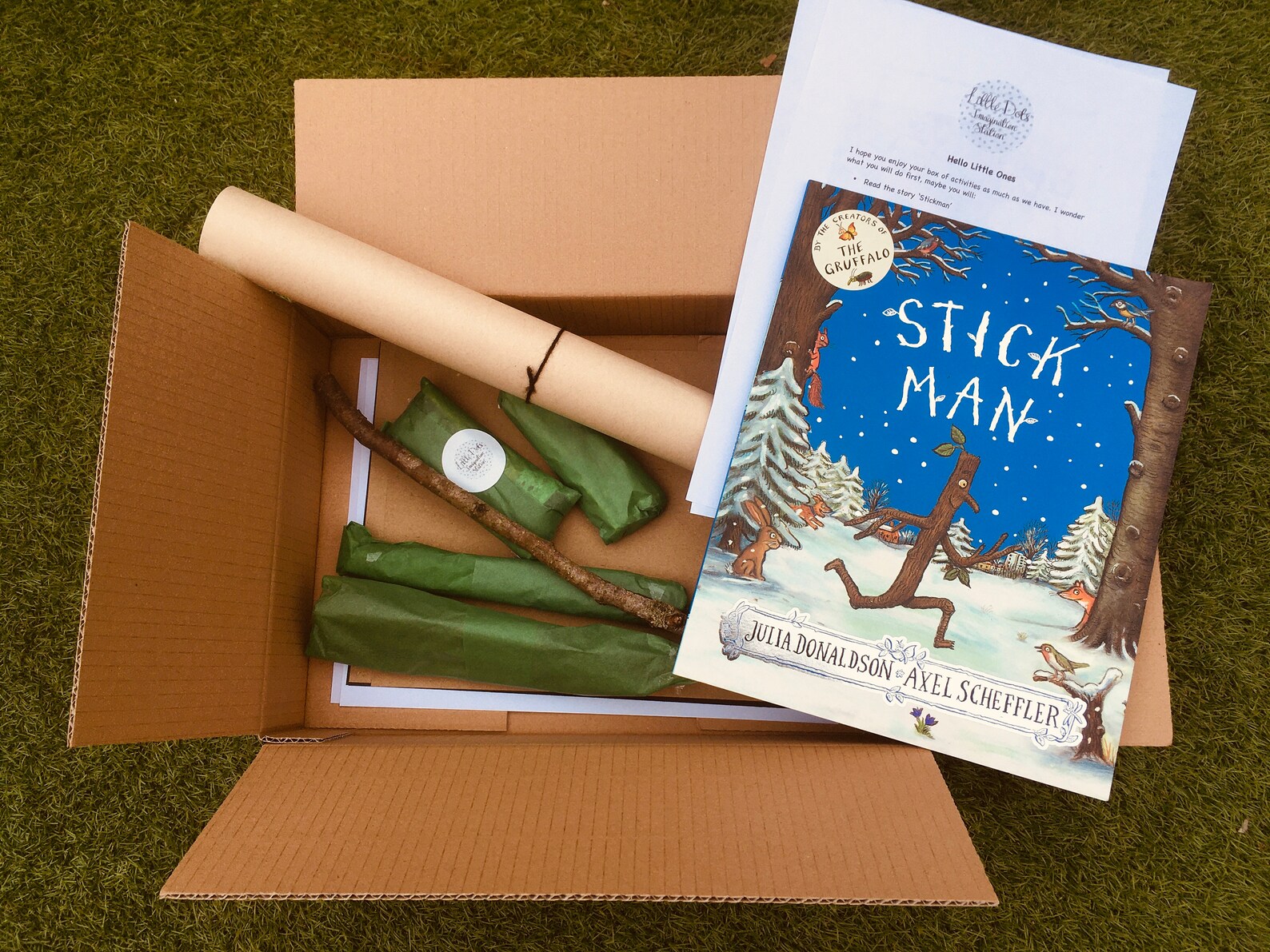 Stick Man nature inspired book box. Includes craft activities | Etsy