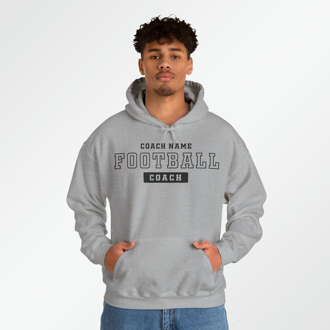 Custom Football Coach Hooded Sweatshirt, Game Day Coach Hoodie ...