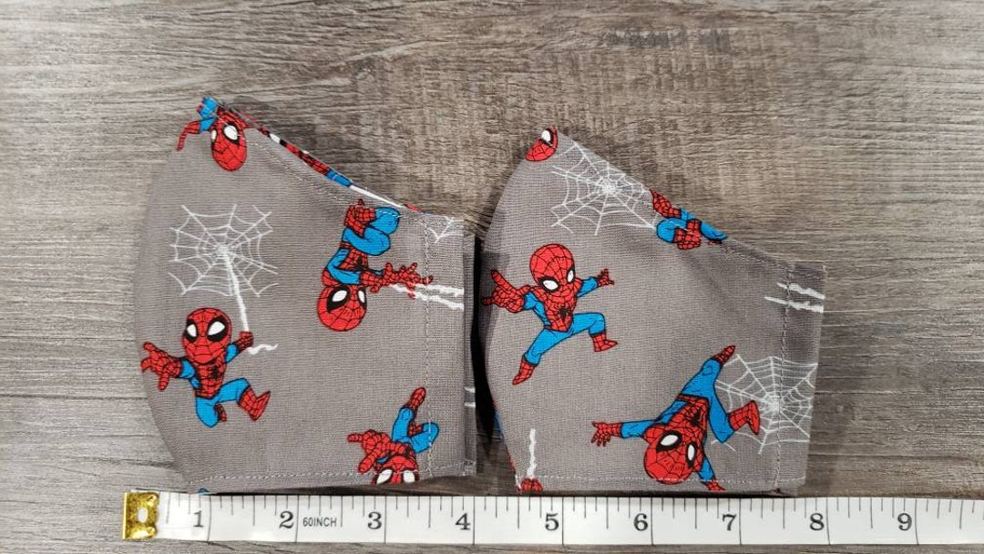 Licensed Character Spidey Spiderman Face Mask With Nose Wire and Filter ...