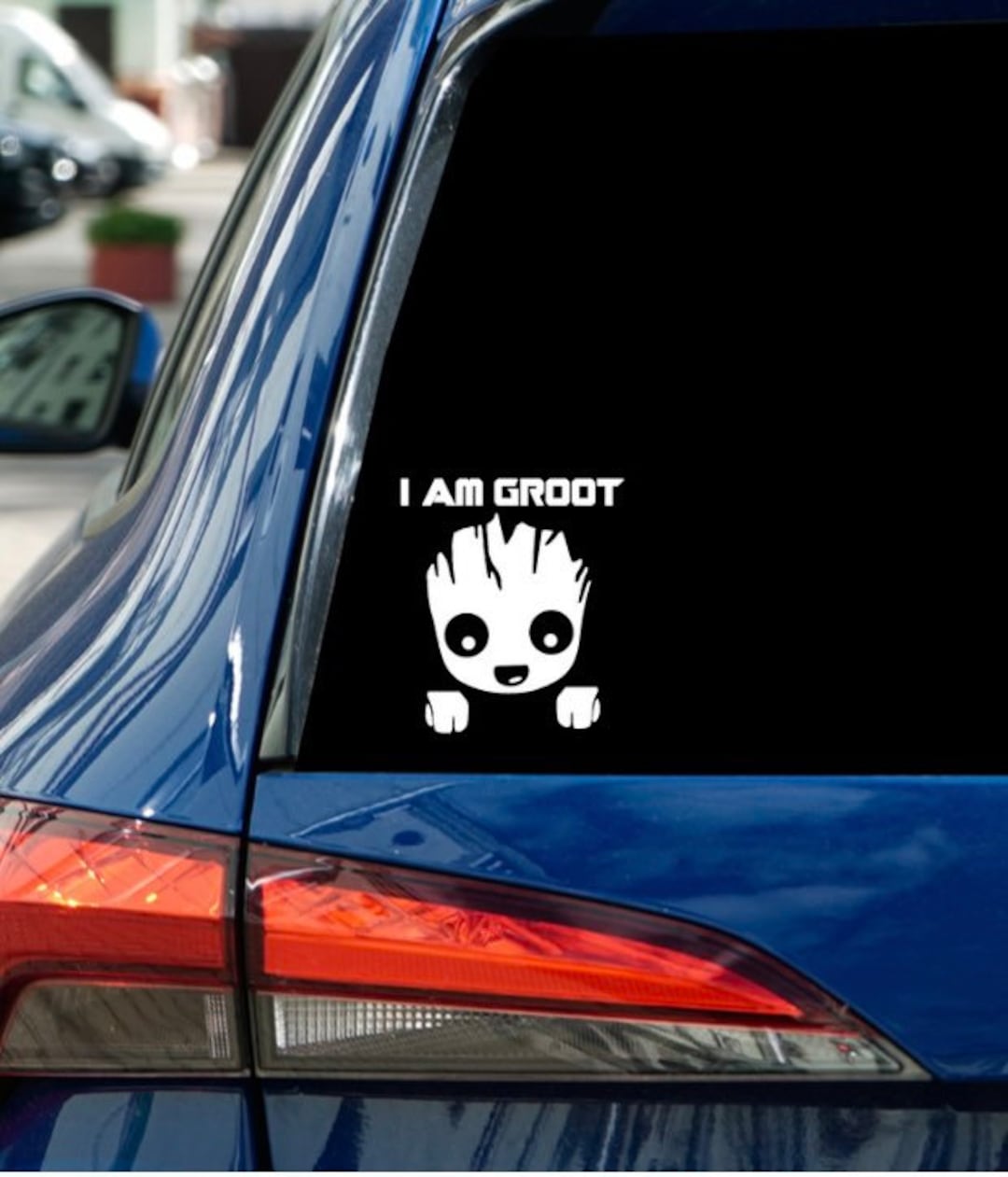 I Am Groot Peek a Boo Car Decal - Etsy