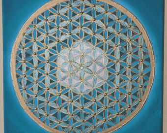 Flower of Life Mandala 20 Round - Etsy