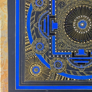 Blue Temple Mandala - Etsy