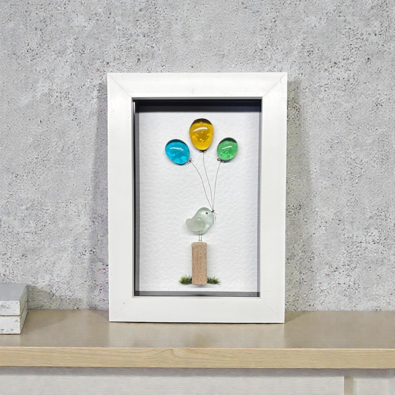 Sea Glass Boxed Pictures - Etsy UK