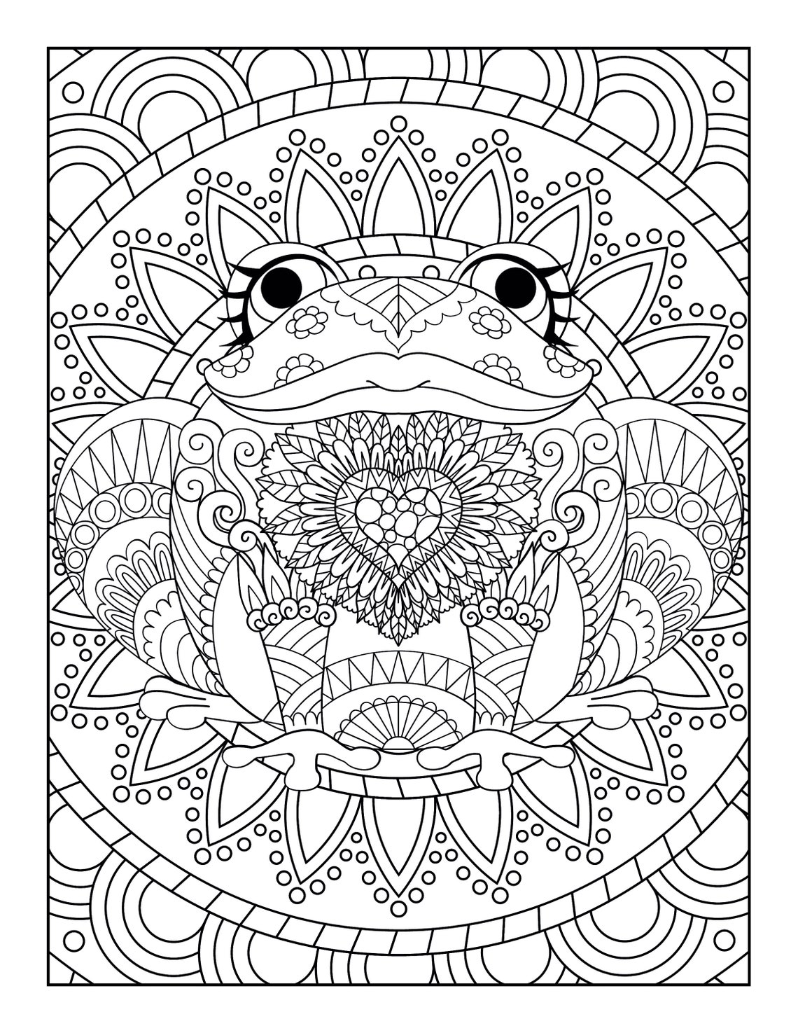 Mandala Style Colouring Pages, ,landscapes, Flowers, Animals ...