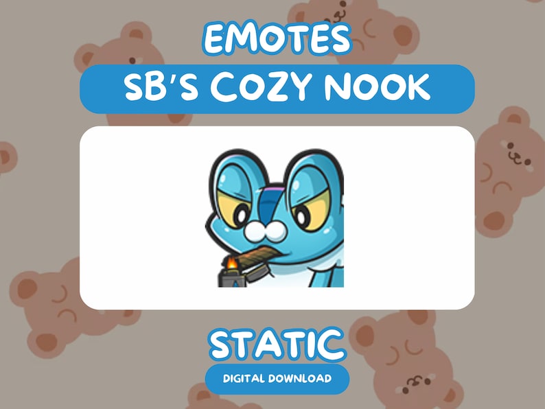 Froakie Smoking Emote for Twitch and Discord - Etsy