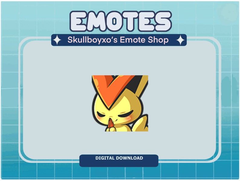 Praying Victini Twitch Emote and Discord Sticker - Etsy