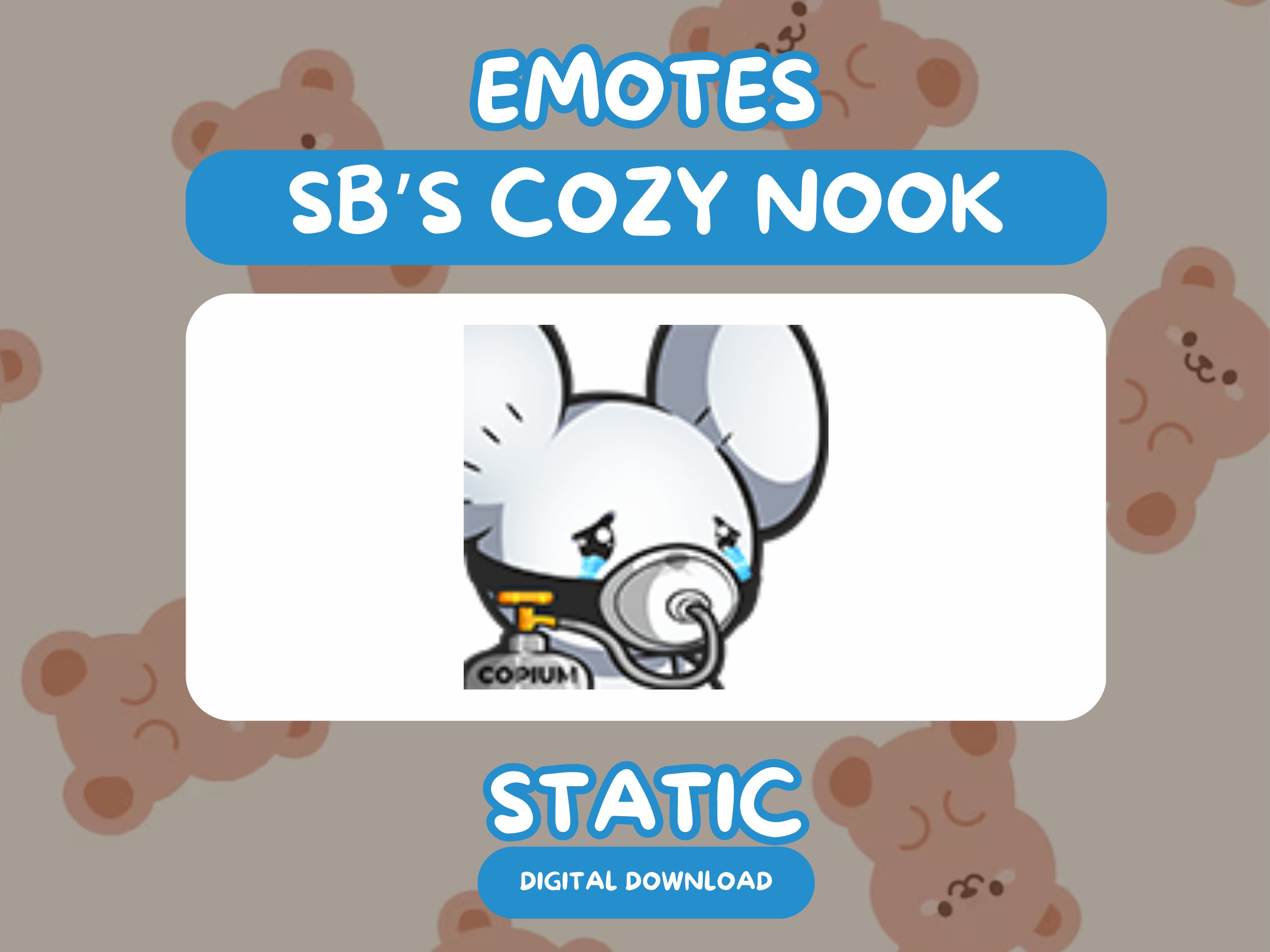 Maushold Copium Emote for Twitch and Discord - Etsy