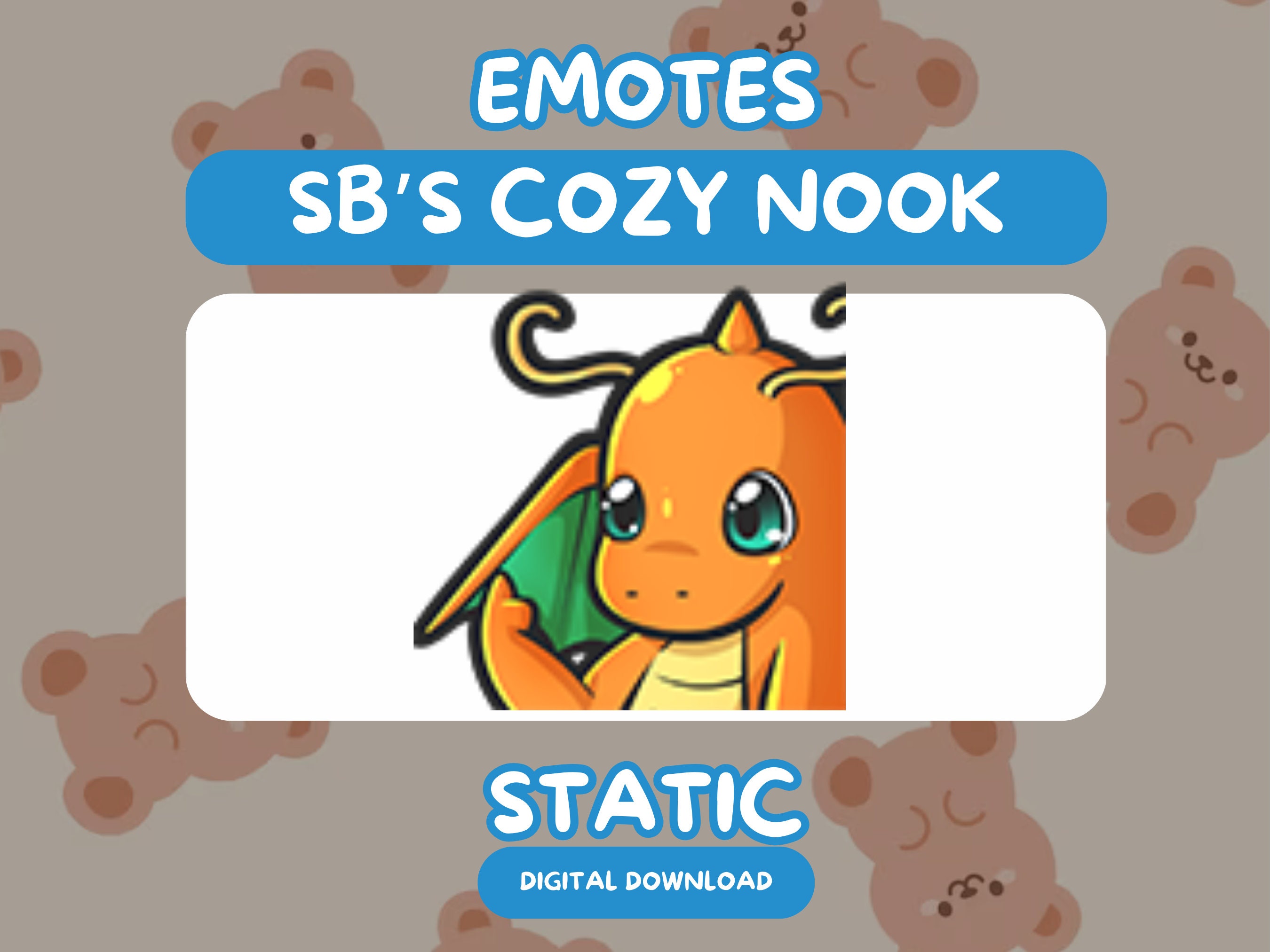 Dragonite Fricc Emote for Twitch and Discord - Etsy