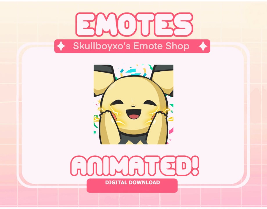 Pichu Animated Emote for Twitch and Discord - Etsy Australia