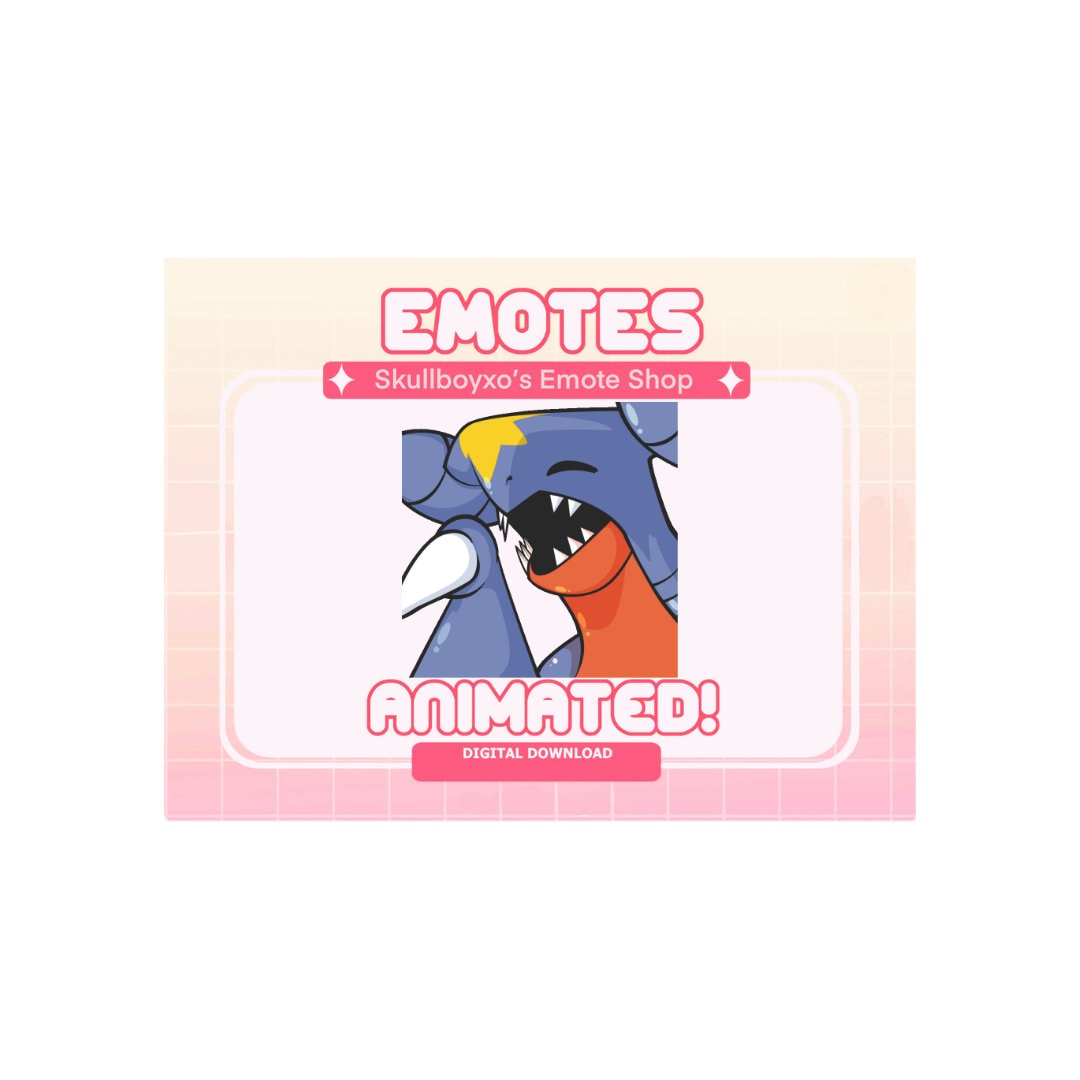 Garchomp Animated Emote - Etsy