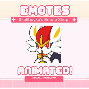 Cinderace Sip Animated Emote for Twitch and Discord - Etsy