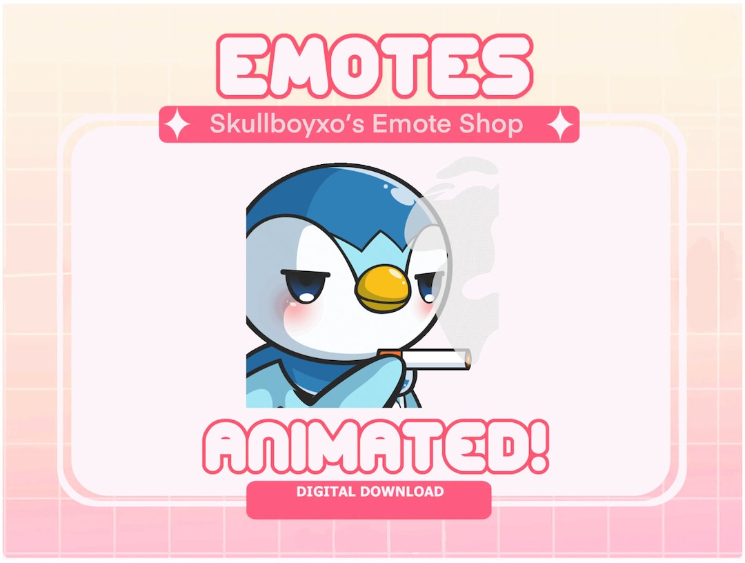 Piplup Classic Animated Emote for Twitch and Discord - Etsy Australia