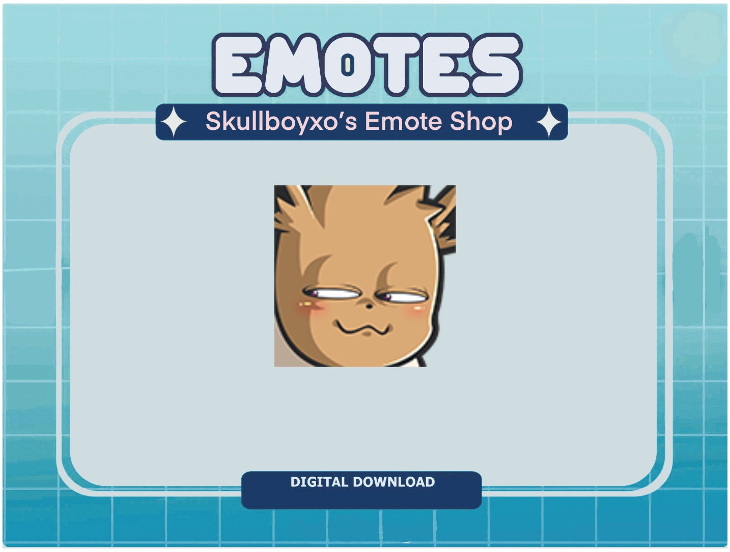 Big Brain Eevee Emote for Twitch and Discord - Etsy