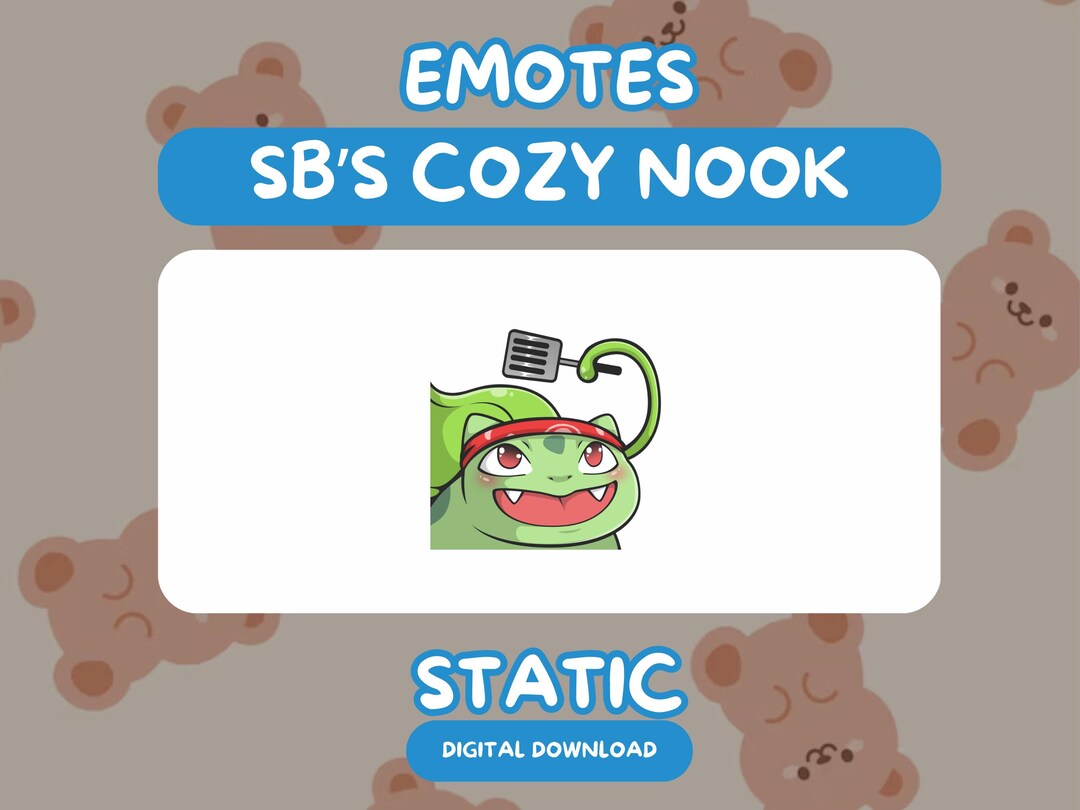 Bulbasaur Cooking Emote for Twitch and Discord - Etsy