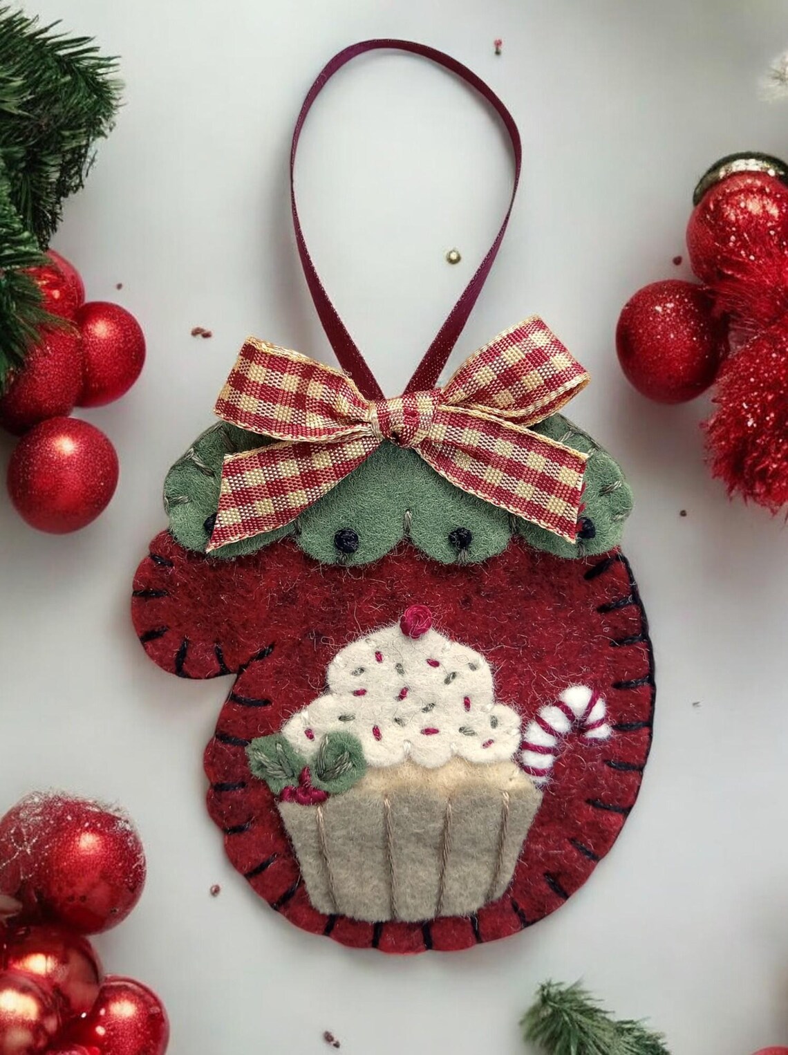 Pre-cut Wool Blend Felt Merry Mittens Ornament Kit - Penny Lane ...