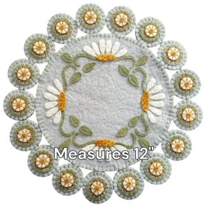 Pre-washed Wool Felt Penny Rug Kit - Summer Breeze - Penny Lane ...