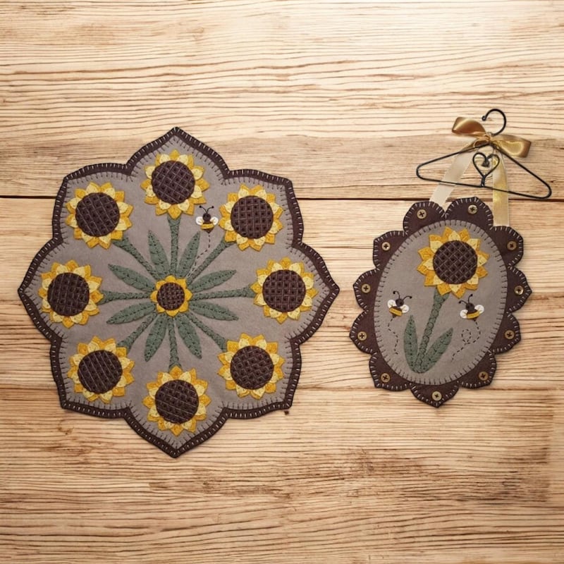 Sunflower Penny Rug - Etsy