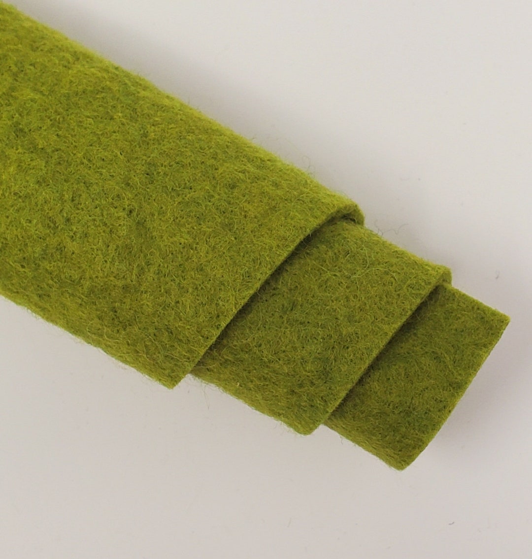 Moss - Hand Washed Merino Wool Blend Felt - Green | Soft & Durable for ...