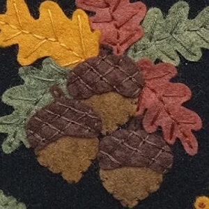 Pre-washed Wool Felt Penny Rug Kit - Simply Fall - Penny Lane ...