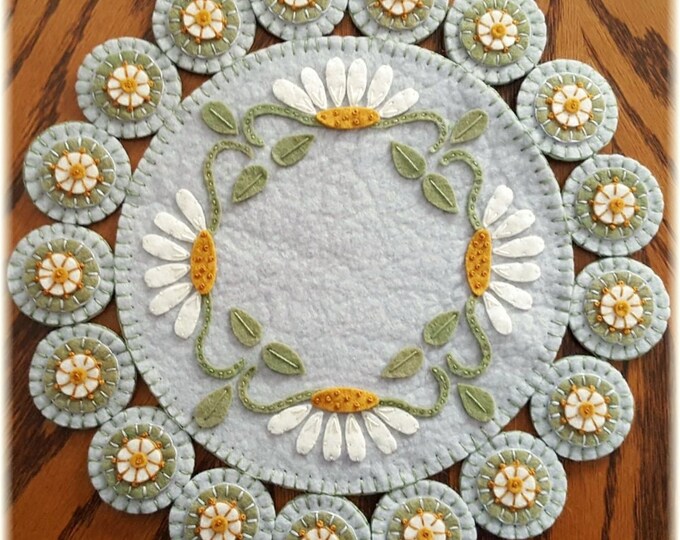 Pre-washed Wool Felt Penny Rug Kit Summer Breeze Penny | Etsy