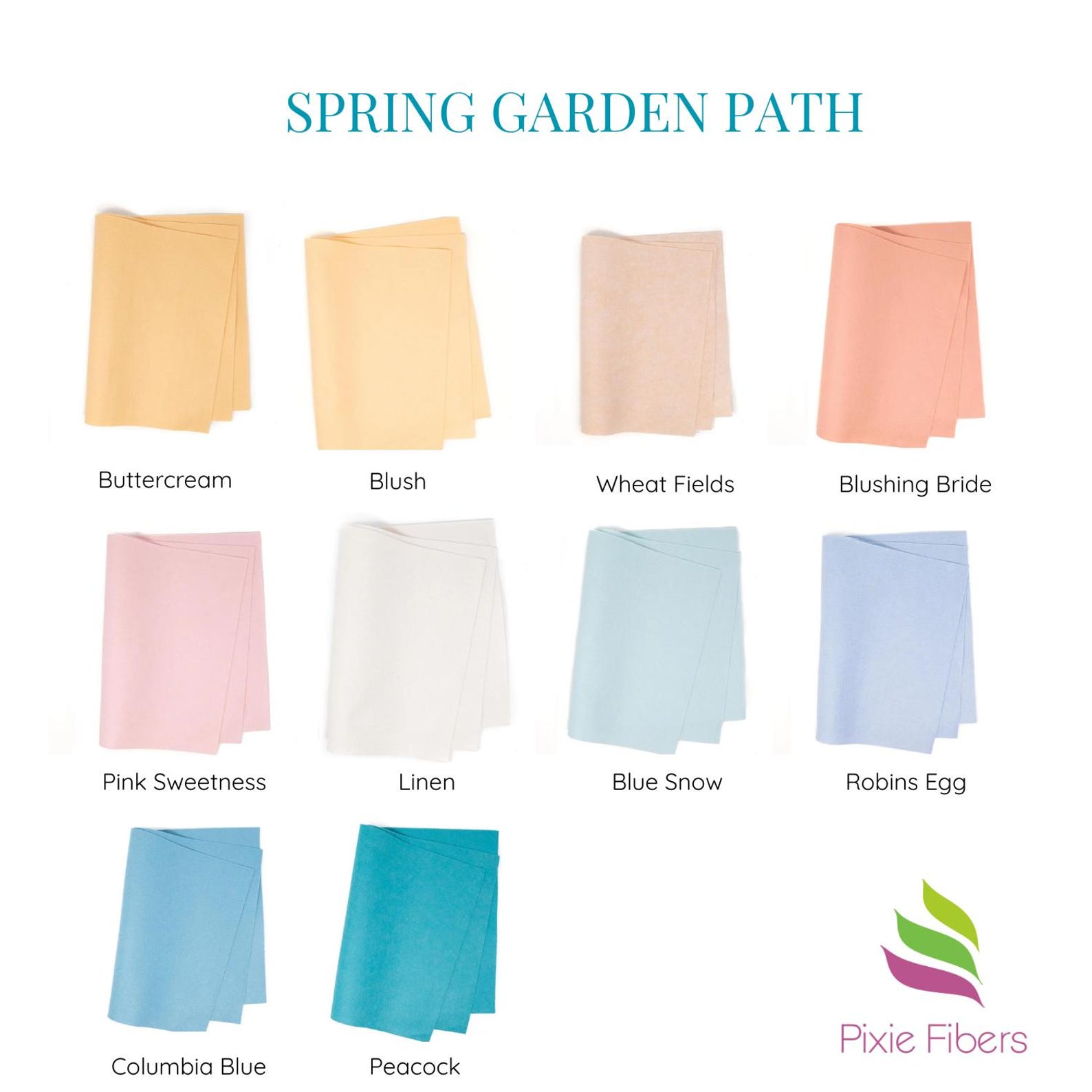 Spring Garden Path Wool Blend Felt Collection – 10 Sheets – 9x12” – 1 ...