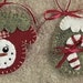 Pre-cut Wool Blend Felt Mini Mittens Ornament Kit - Penny Lane ...