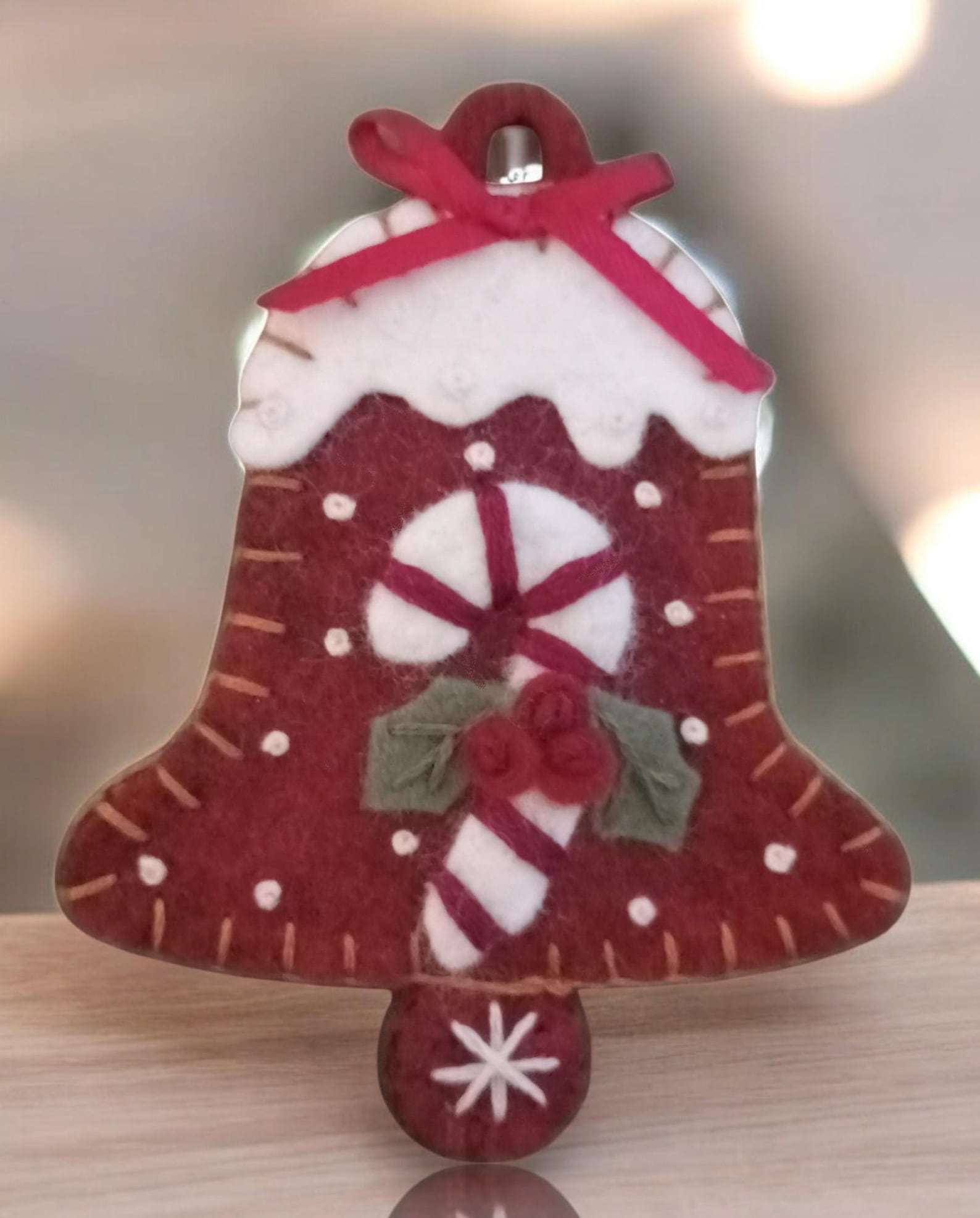 Pre-cut Wool Blend Felt Christmas Bells Ornament Kit - Mini Penny Rug ...