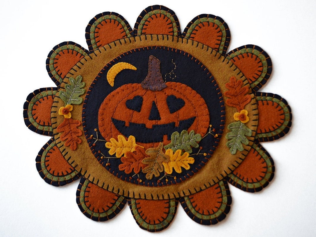 Pre-washed Wool Felt Penny Rug Kit Falling in Love Penny Lane ...