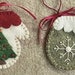 Pre-cut Wool Blend Felt Mini Mittens Ornament Kit - Penny Lane ...