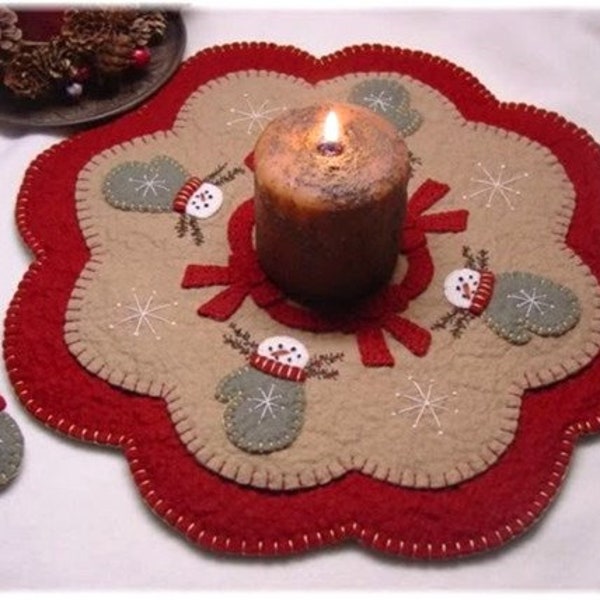 Wool Candle Mat - Etsy