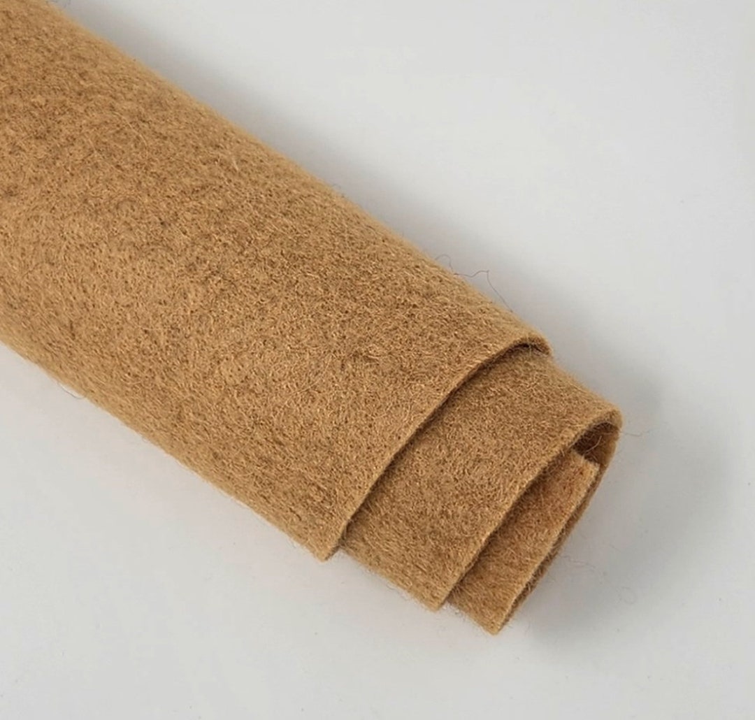 Beige - Hand Washed Merino Wool Blend Felt - Brown | Soft & Durable for ...