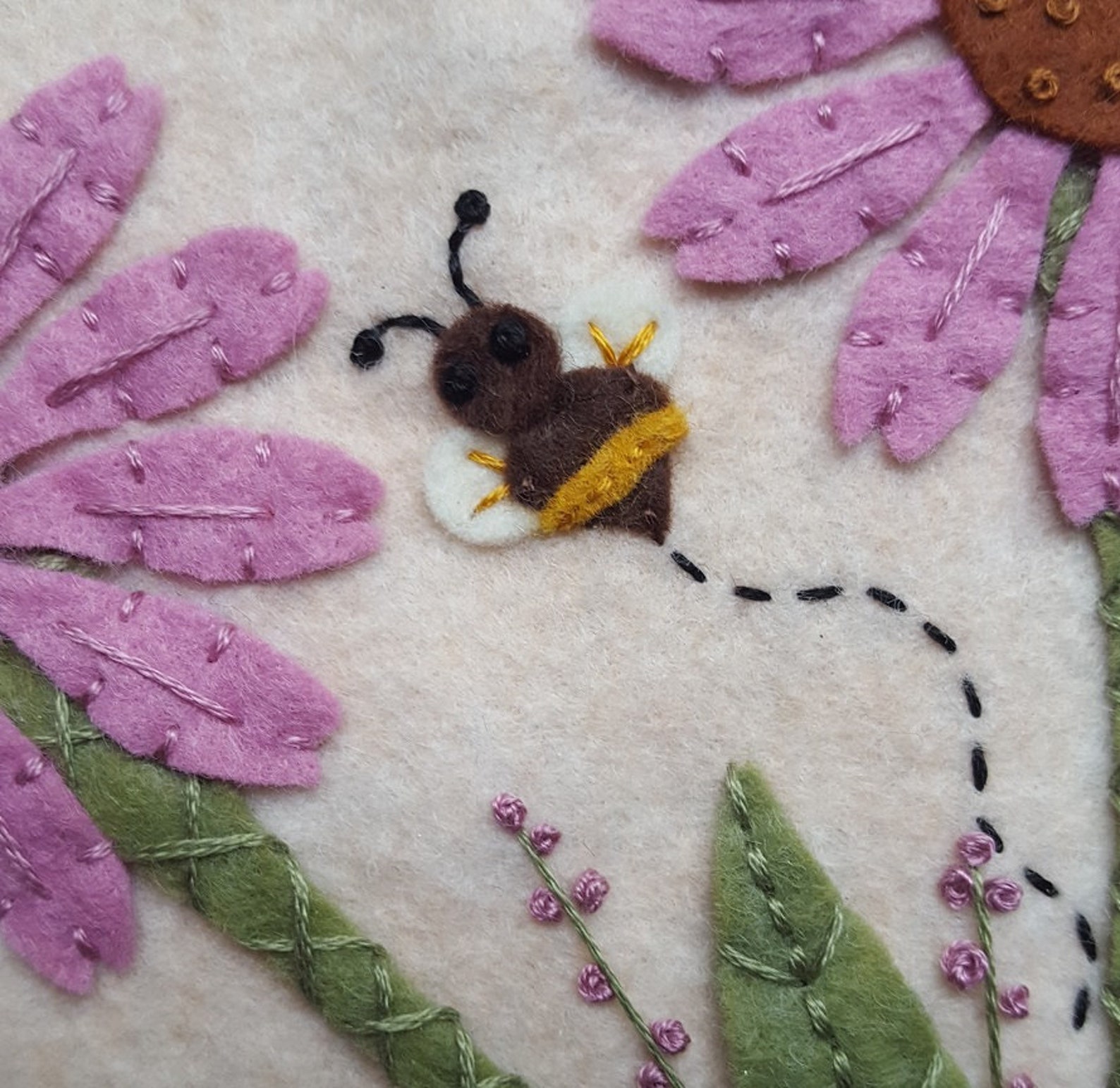 Pre-washed Wool Felt Penny Rug Kit Summer Blossoms - Etsy