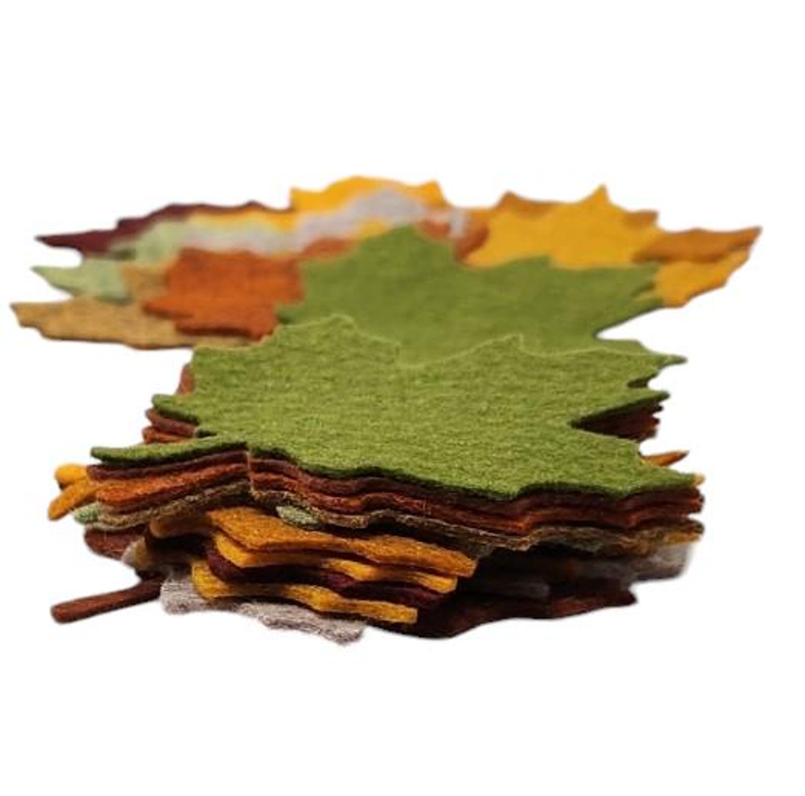 Hand Washed Wool Blend Felt Maple Leaves – Perfect for Fall Crafting ...